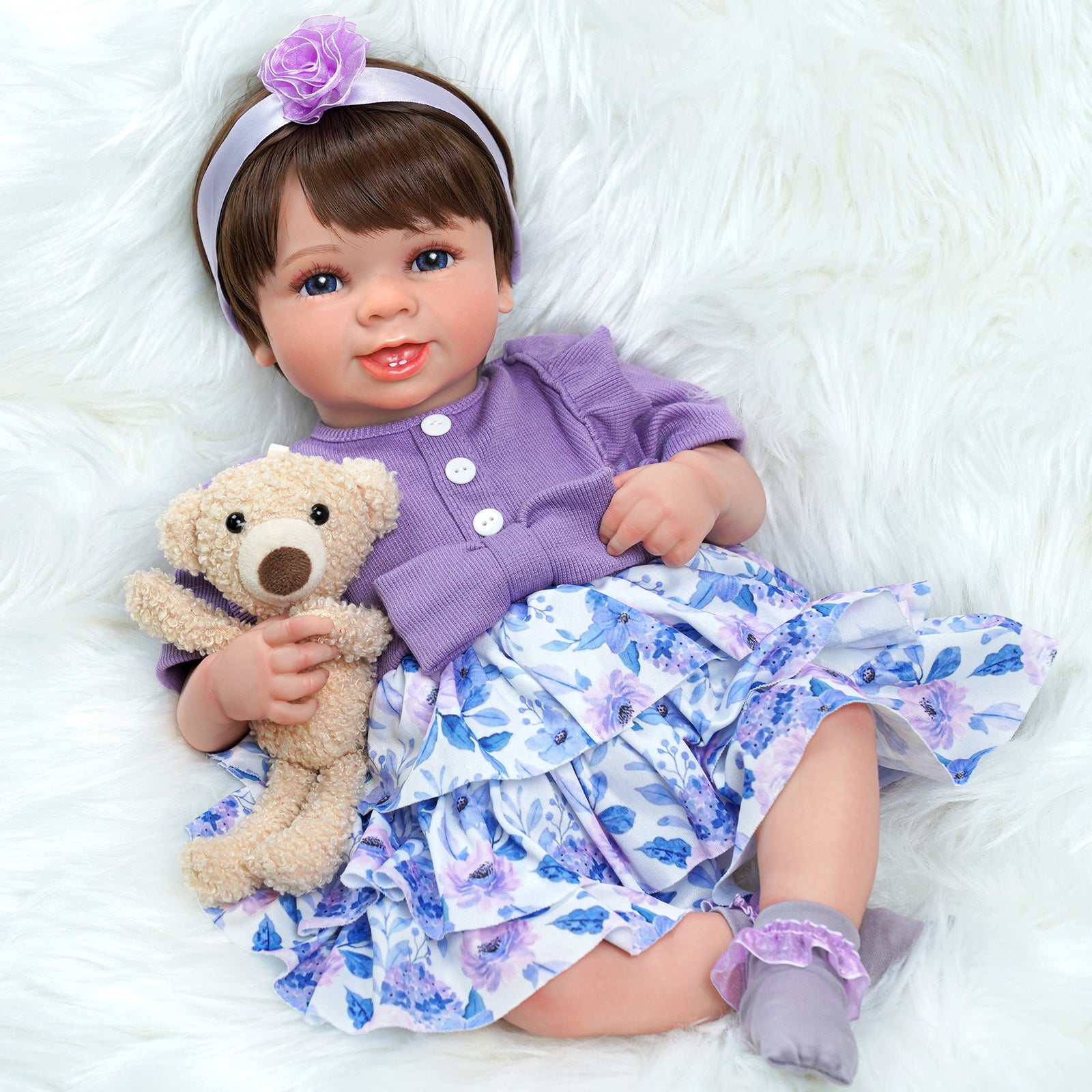 20'' Cutest Realistic Reborn Baby Doll Awake Infant Girl Carol That ...