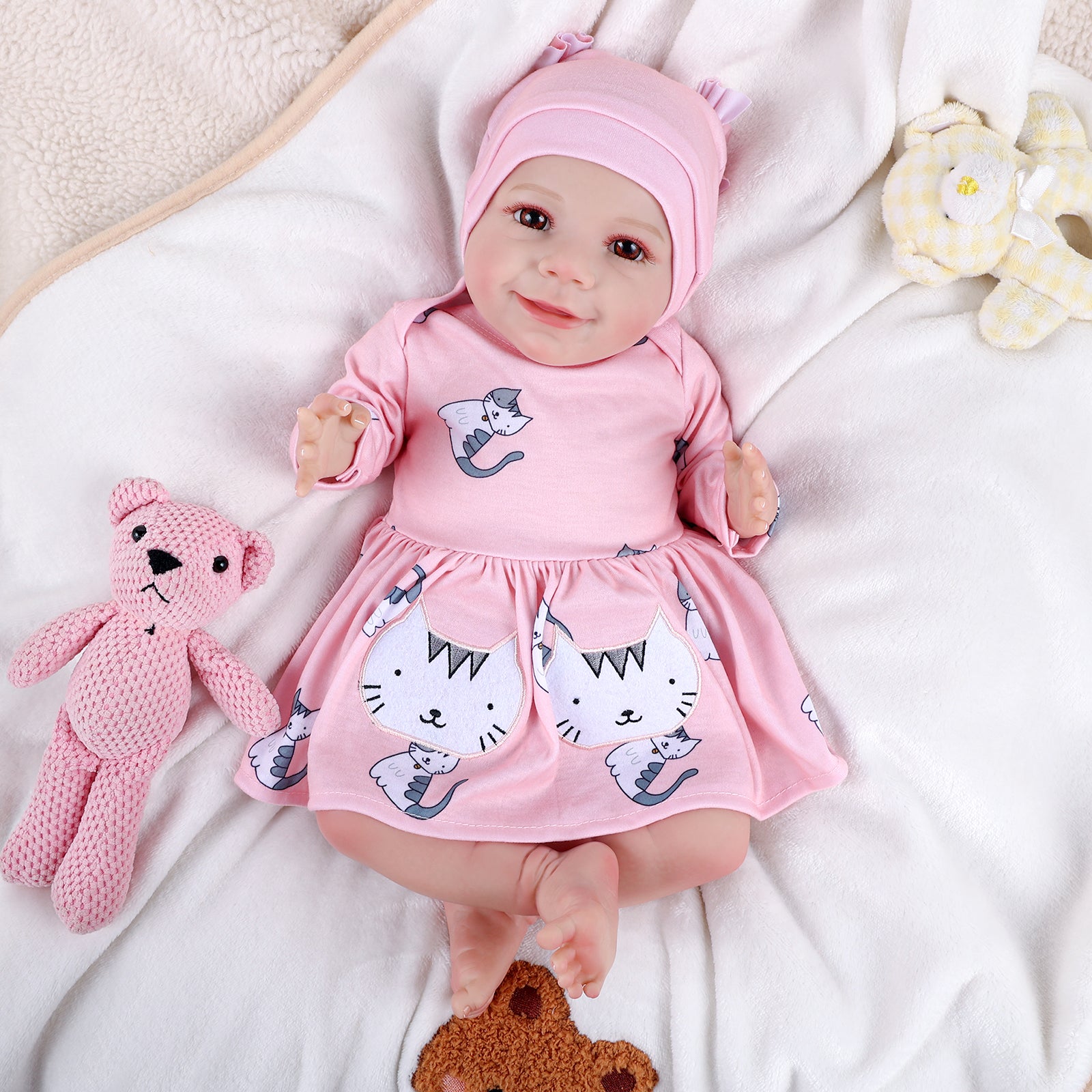 Beautiful Reborn Dolls Lifelike 20'' Infant Baby Awake Girl Doll Joyce ...