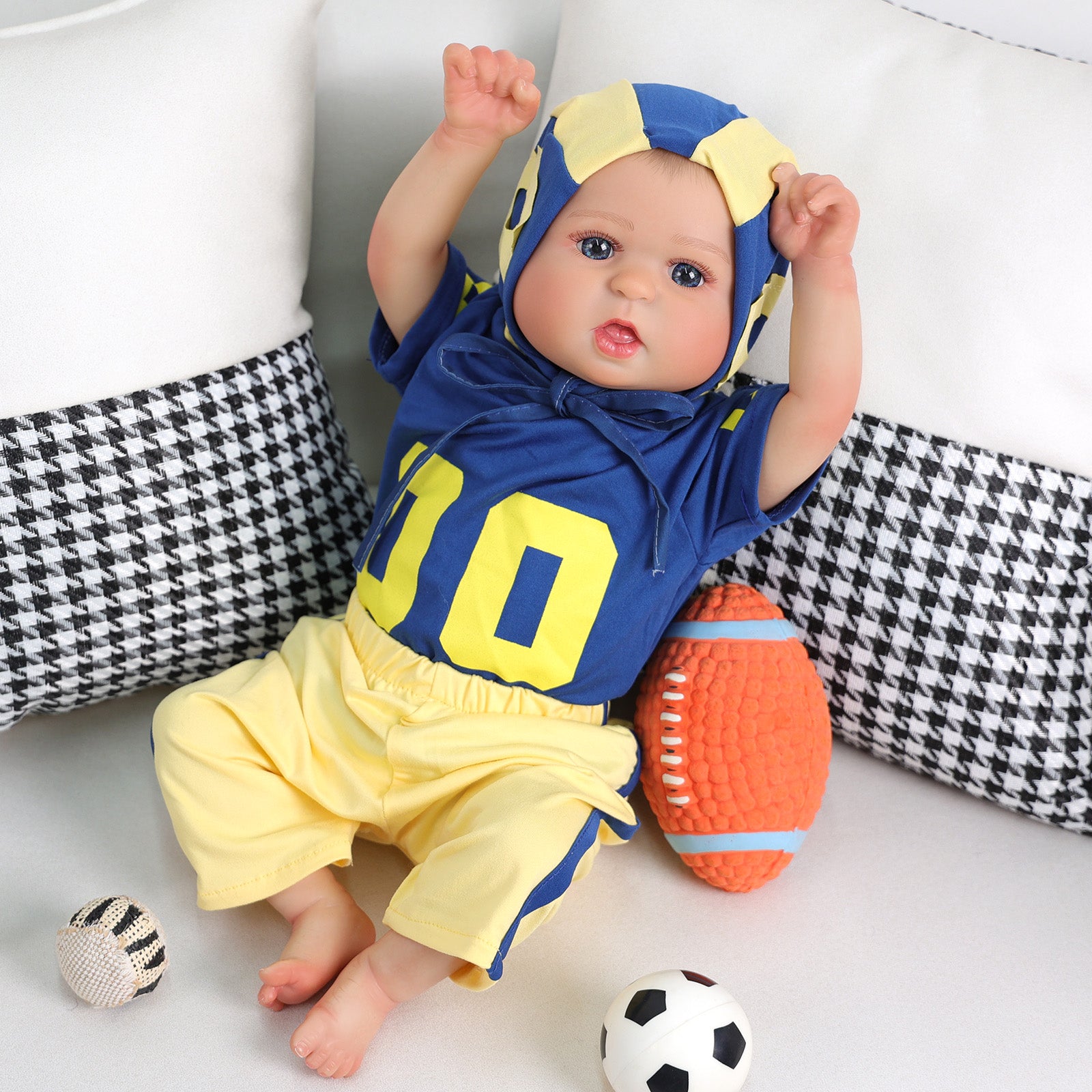 Babeside Bailyn 20'' Realistic Reborn Baby Doll Baseball Boy Sport Sty