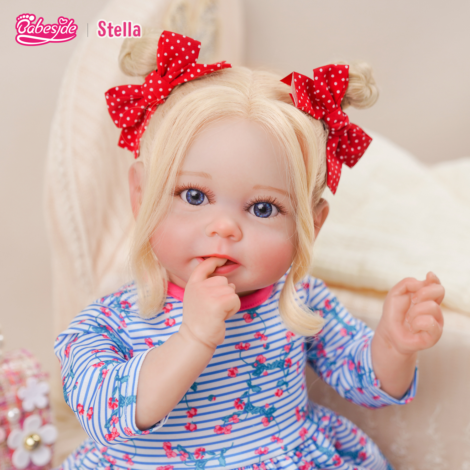 20'' Real Blonde Reborn Baby Doll Girl Stella That Look Real By Babeside