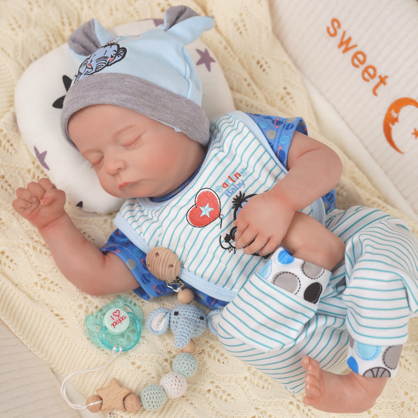Babeside Noah 20" Realistic Reborn Infant Chubby Cheek Face Baby Doll